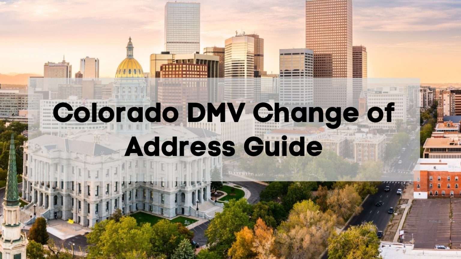 How to Do a Colorado DMV Change of Address | ️ Your Change of Address ...